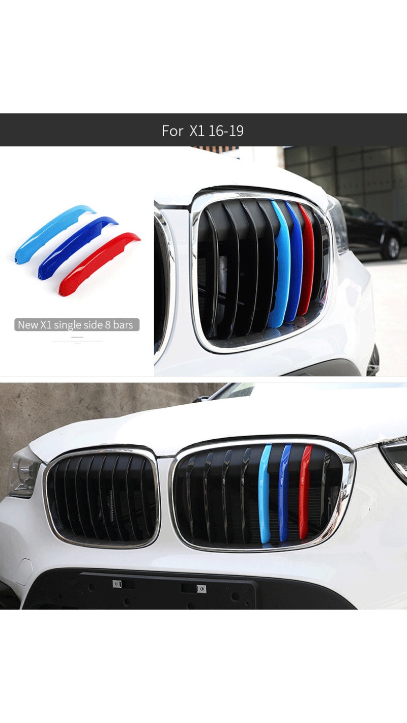Front Grille Trim Strips For BMW E46 E90 E60 E39 E36 F30 F10 F20 X5 E70 E53 G30 E91 E92 E93 E87 ...
