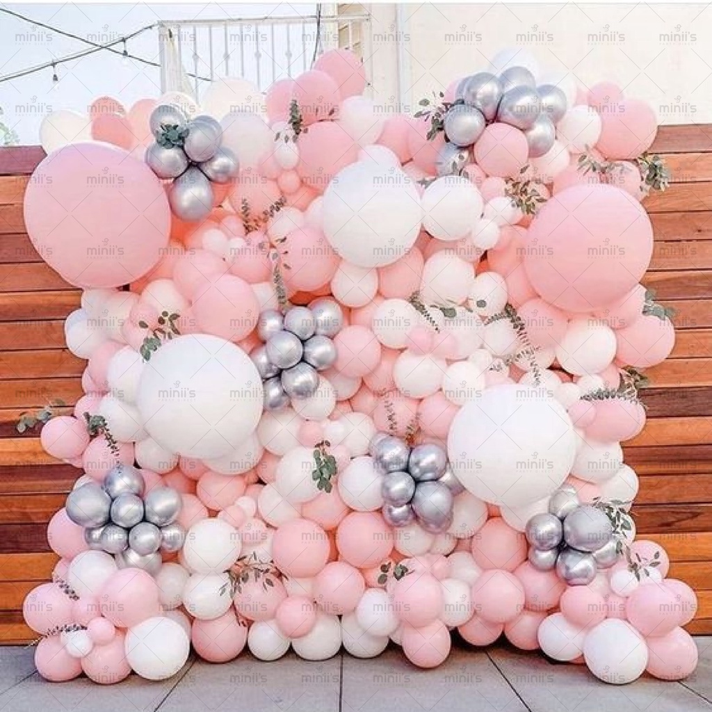 MINIIS PARTY 10Pcs / 100Pcs 5 inch Metallic Balloon Chrome Balloon ...