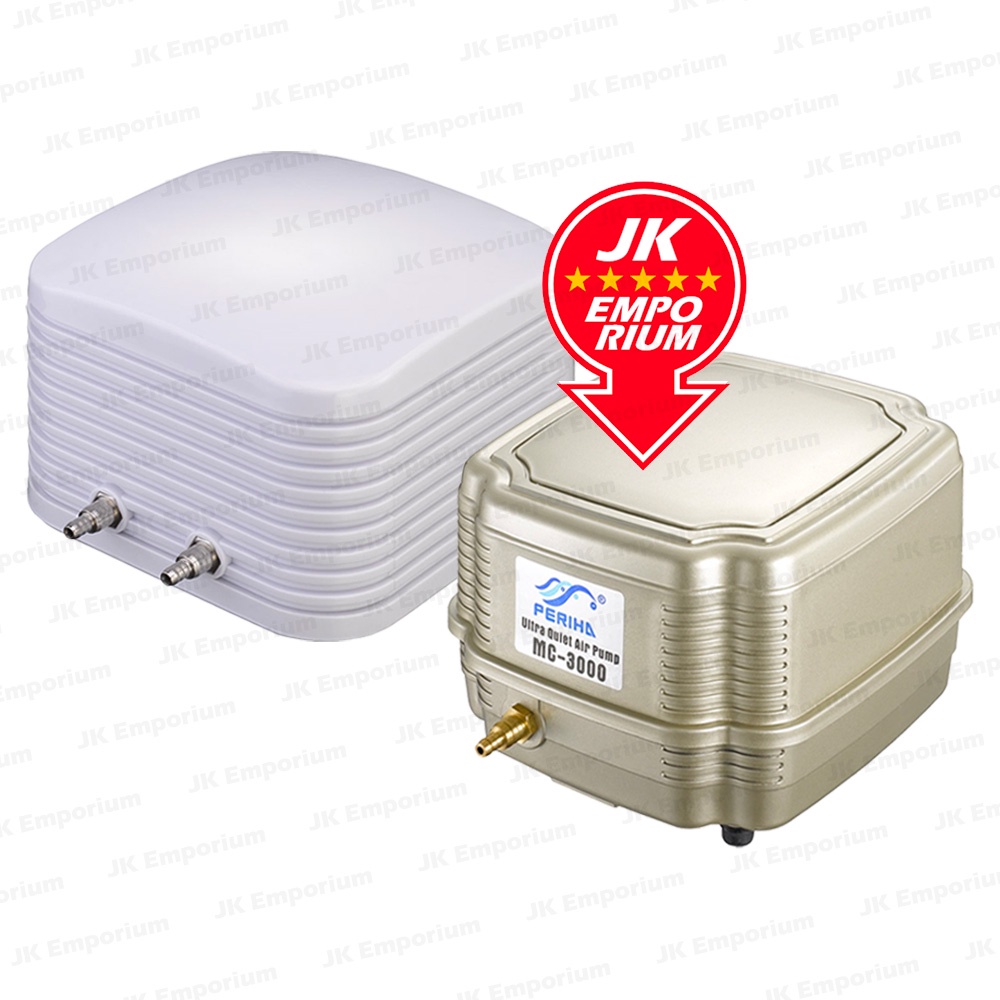 Periha Powerful & Quiet Air Pump MC-3000 3200 Aeration Fish Pond ...