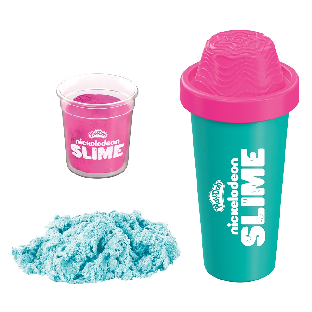 Play-Doh Nickelodeon Slime Stretchy & Sandy Waterfall Slime with Pink ...