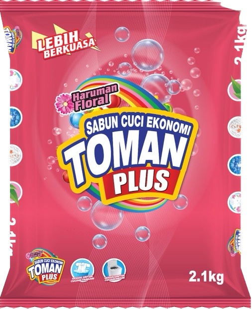 Toman Plus Detergent Powder Floral 2.1kg | Shopee Malaysia