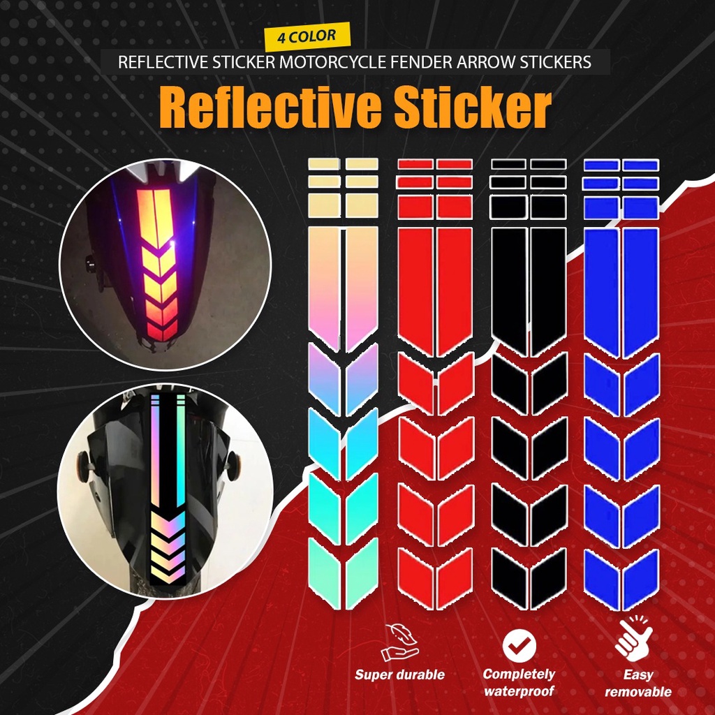 Sticker Motorcycle Reflective Tape Sticker car sticker Car Safety ...