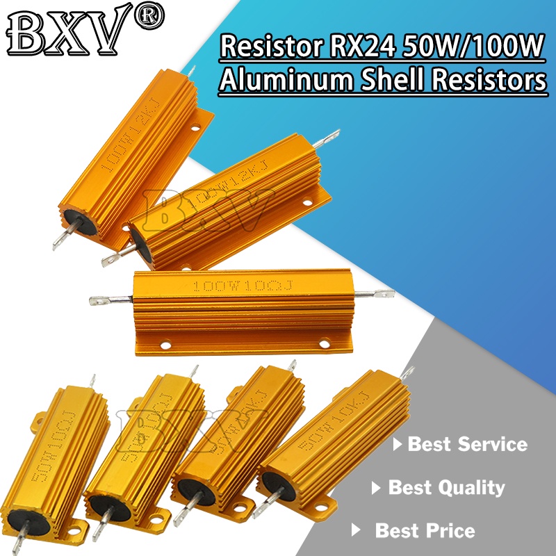 100W Aluminum Power Metal Shell Case Wirewound Resistor 0.01R ~ 50R 1 6 ...