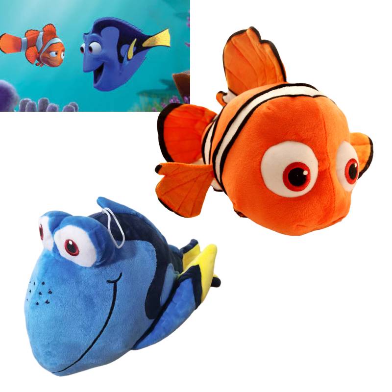 Lovely Finding Nemo Clownfish And Dory Fish Plush Toy Soft And Cuddly ...