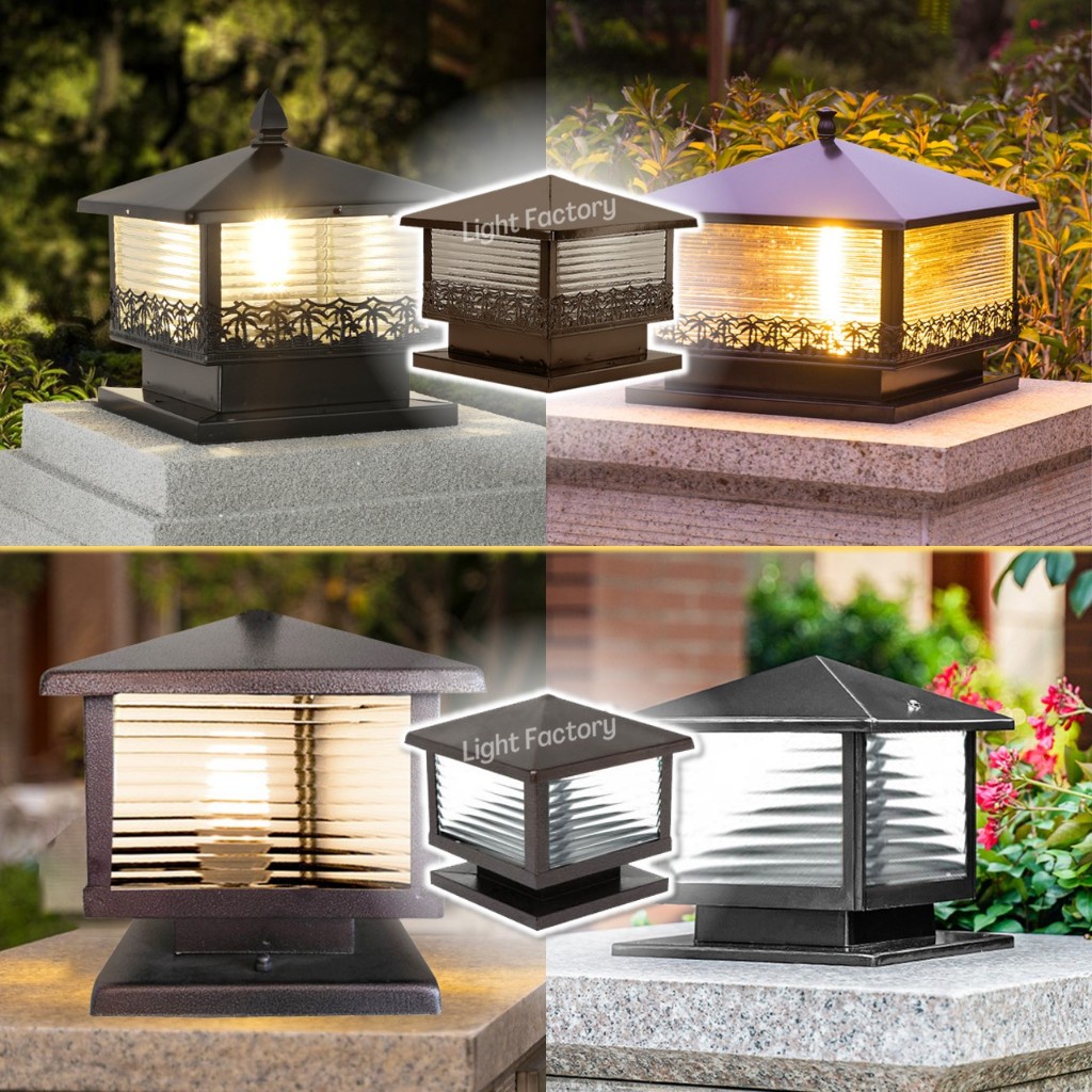🔥HOT🔥Outdoor Gate Light Outdoor Gate Lamp Weather Proof Outdoor Pillar ...