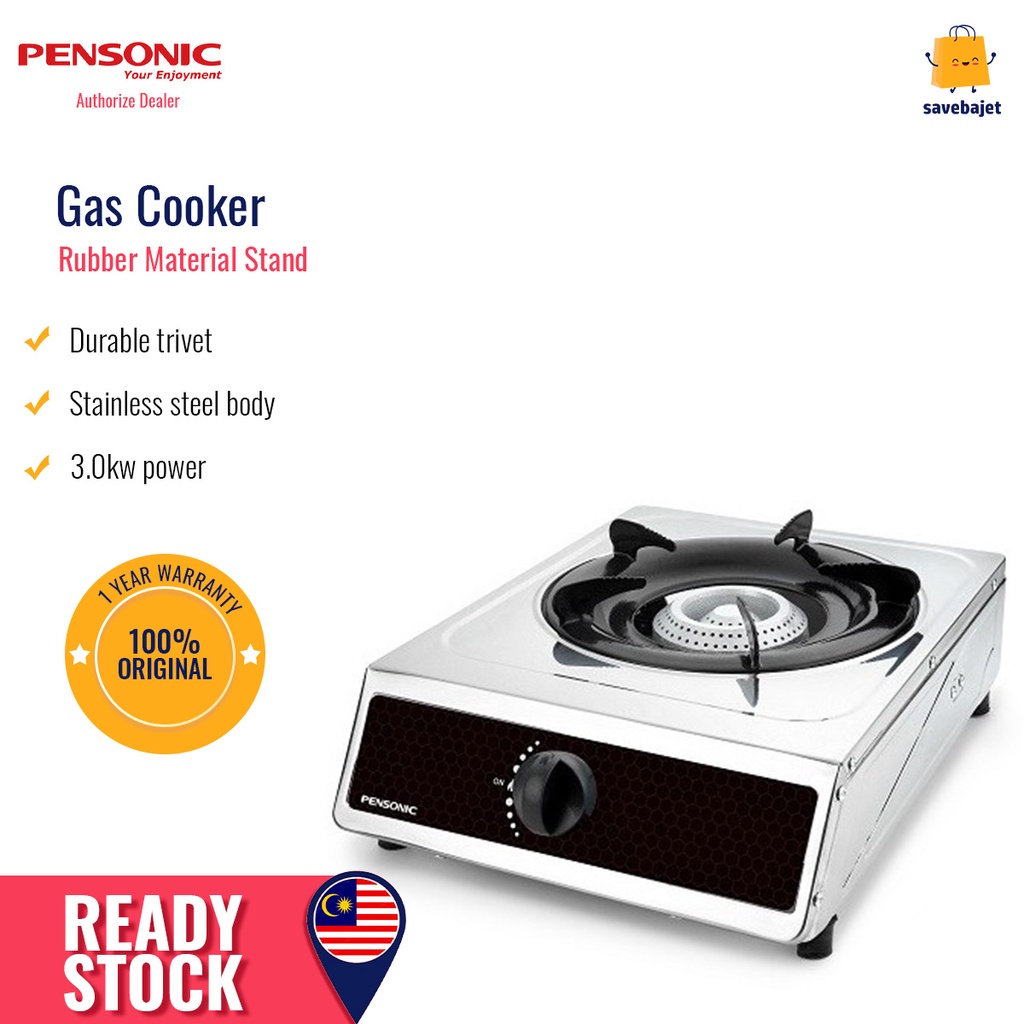 PENSONIC Pemasak Gas Penunu Tunggal Keluli Tahan Karat Single Burner ...