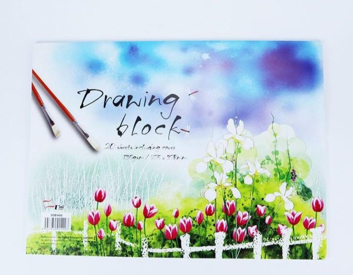 UNI DRAWING BLOCK 135G 20'S 11" X 15" (SDB1400) | Shopee Malaysia