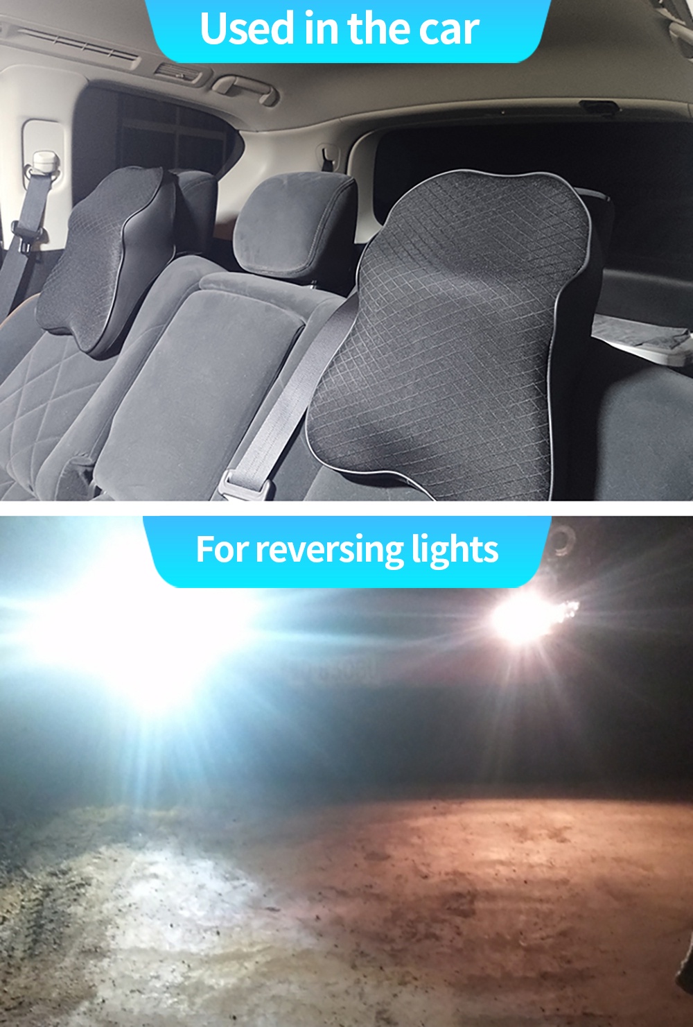108LED 12-24V Car Reading LED Night Strip Light Interior Light Ceiling ...