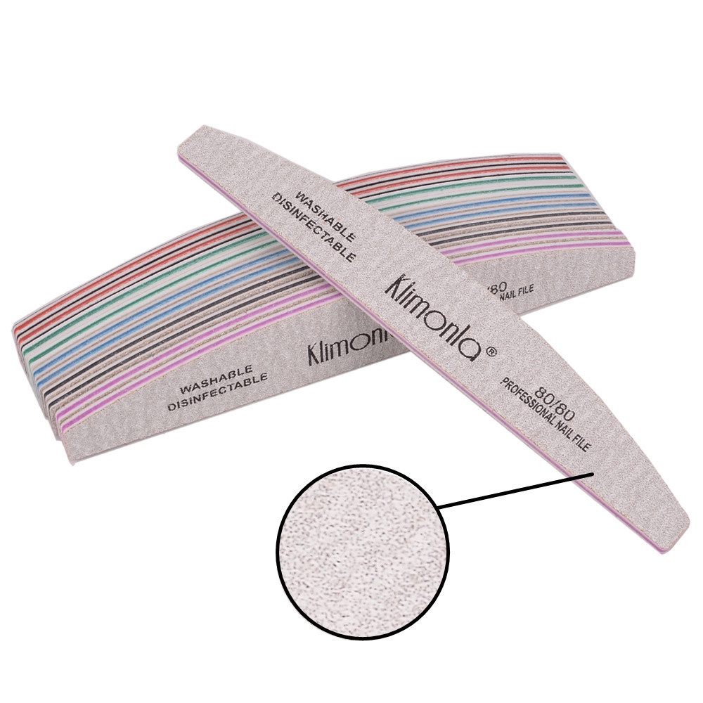 Nail Shaping Tools Half Moon Nail File, Buffing Sanding Strip, Nail ...