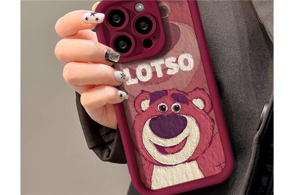 Cute Strawberry Bear Lotso Casing For OPPO Find X6 X5 X3 Pro A9 A5 A31 ...