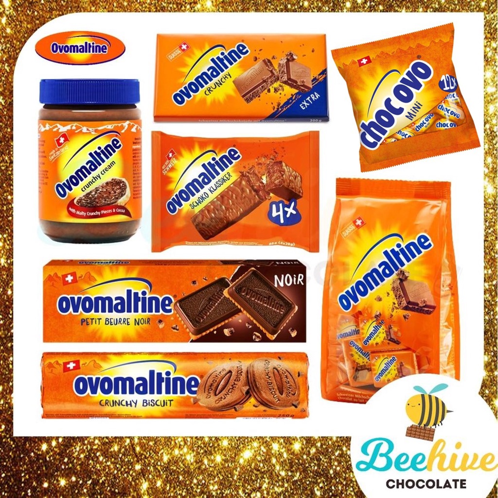 Ovomaltine Chocolate Bar / Spread / Biscuits 60g - 250g | Shopee Malaysia