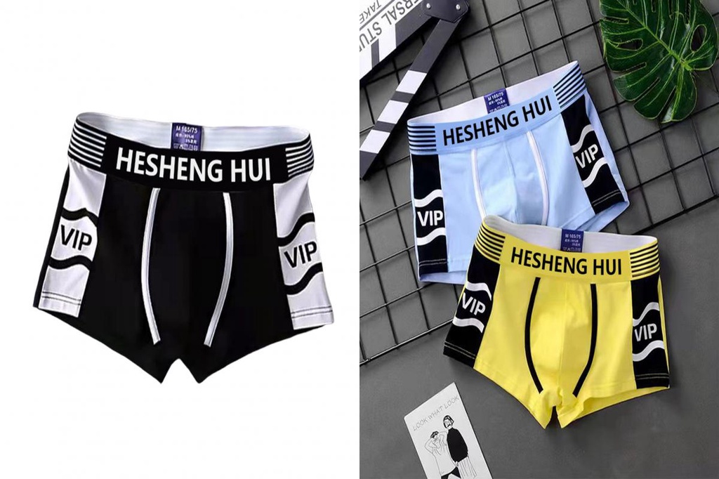XIA| Elastic Waistband Boxers Comfortable Boxer Shorts Men's Breathable ...
