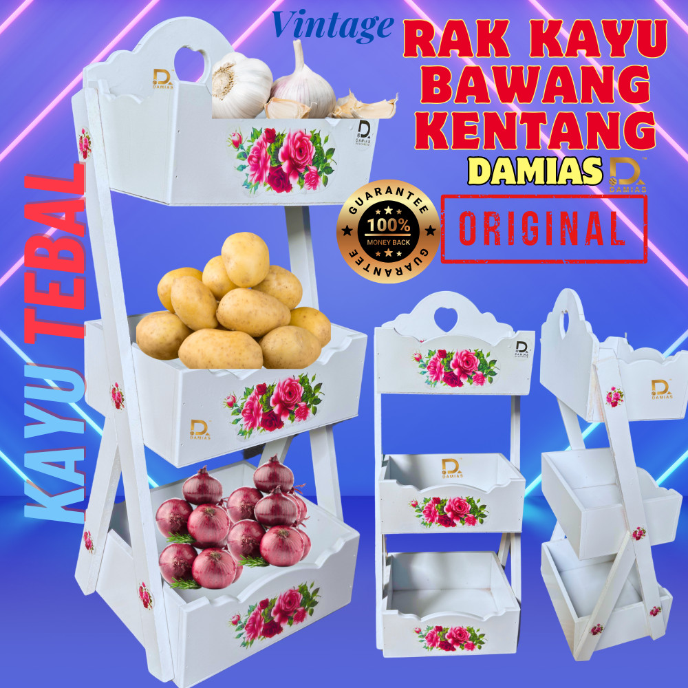 Portable Family Rak Kitchen Vintage Serbaguna | Shopee Malaysia
