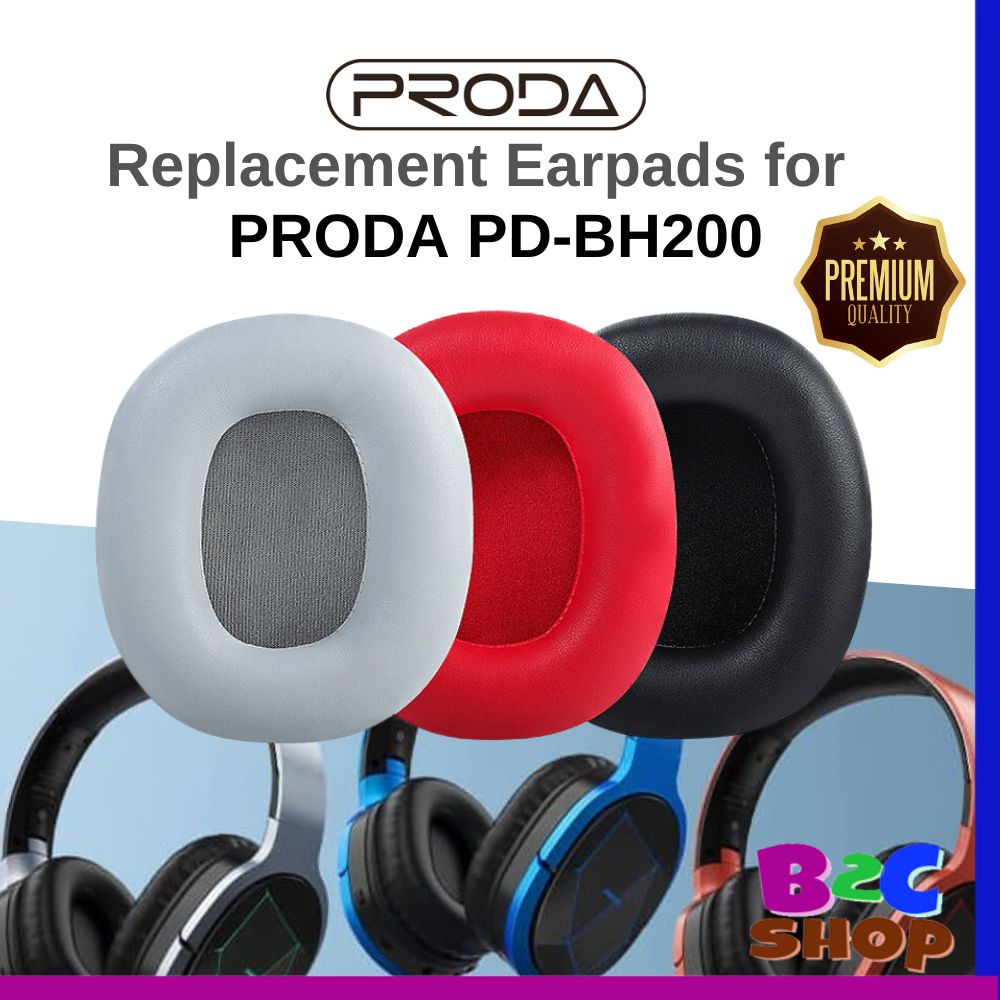 🔥𝗥𝗘𝗔𝗗𝗬 𝗦𝗧𝗢𝗖𝗞 🔥 1 Pair PRODA PD-BH200 Wireless Headset Replacement Ear Pads Cushion Earpad ...
