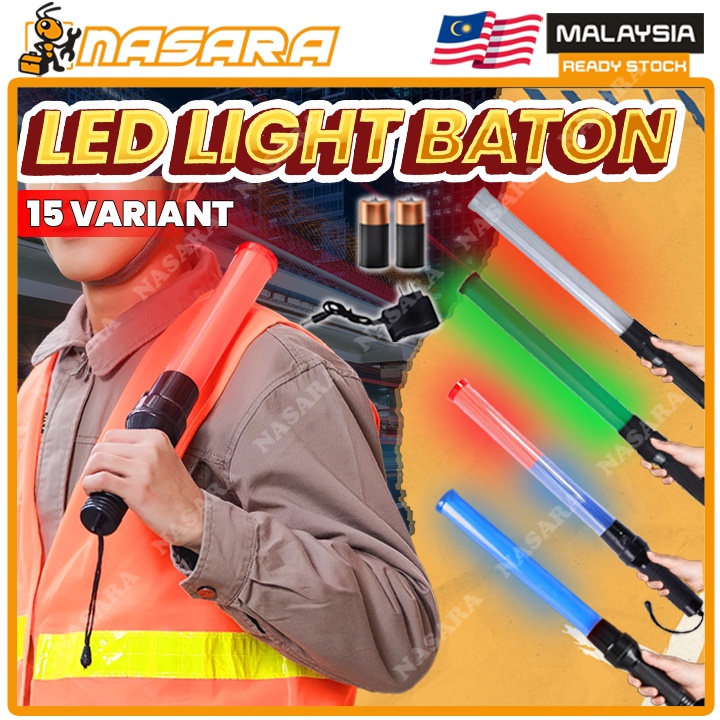 Nasara Outdoor Rechargeable Traffic Safety Baton Light Stick Signal ...