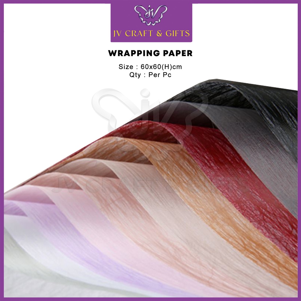 SILK PAPER Flower Wrapping Bouquet Gift Florist Wrap Wrapper Kertas ...
