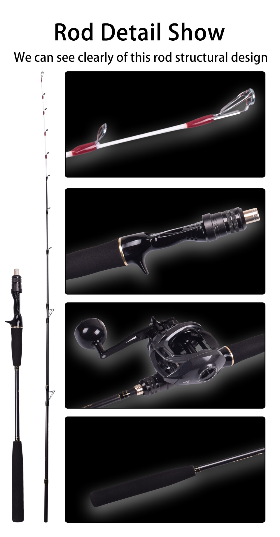 Mavllos GLITTER Cuttlefish Fishing Jigging Rod with Solid Tip,Lure ...