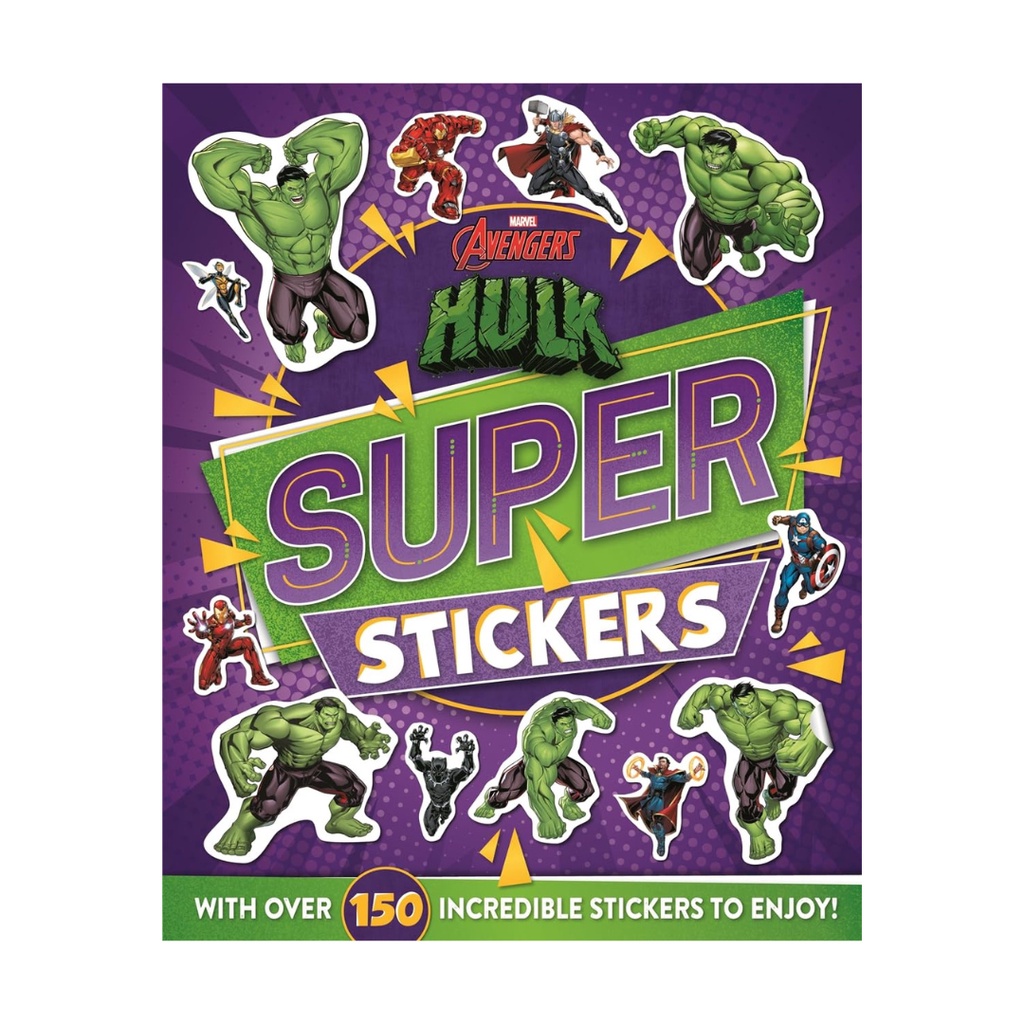 Marvel Hulk Super Stickers & Activity Book With Puzzles Mazes Spot The ...