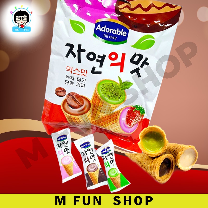 300G Adorable Till Ever Mixed Flavor Chocolate Cone Green Tea ...