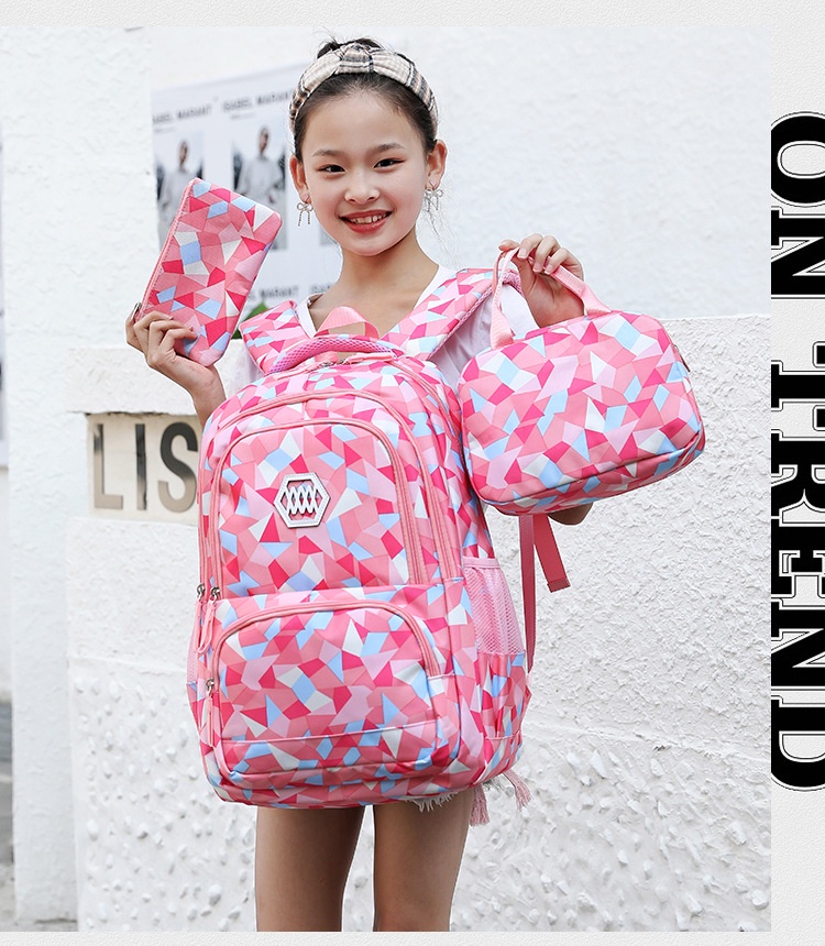 3 in 1 Set School Backpack For Girls Children's Elementary School ...