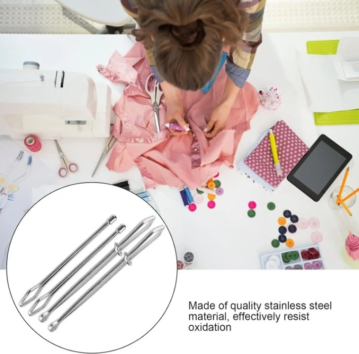 Garment Clips Needle Elastic Band Rope Wearing Threading Guide DIY ...