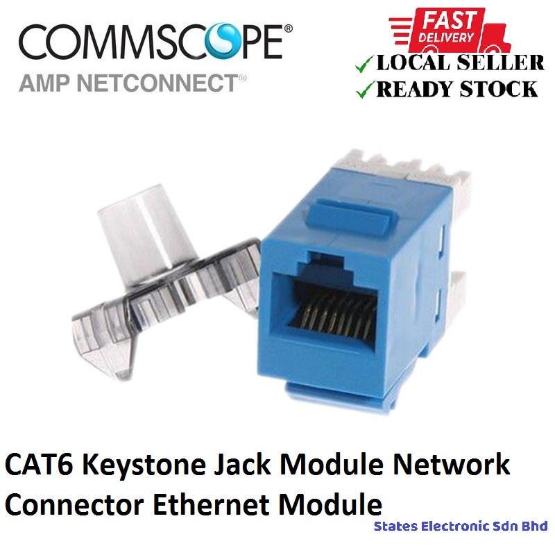 CAT6 Keystone Jack Module Network Connector Ethernet Module (8-1375055 ...