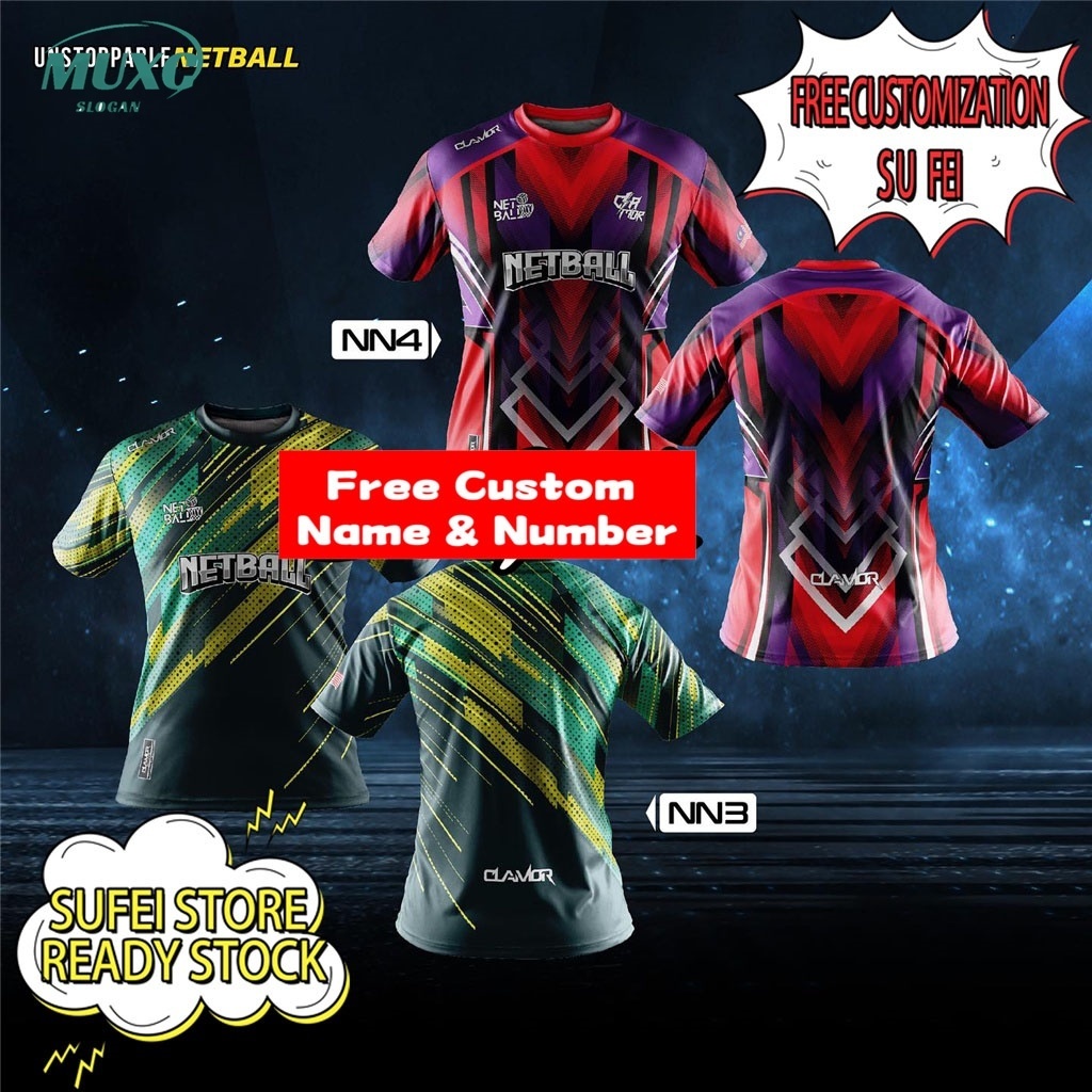 【Free customized name & number & logo】NETBALL 2024 JERSEY LYCRA ...