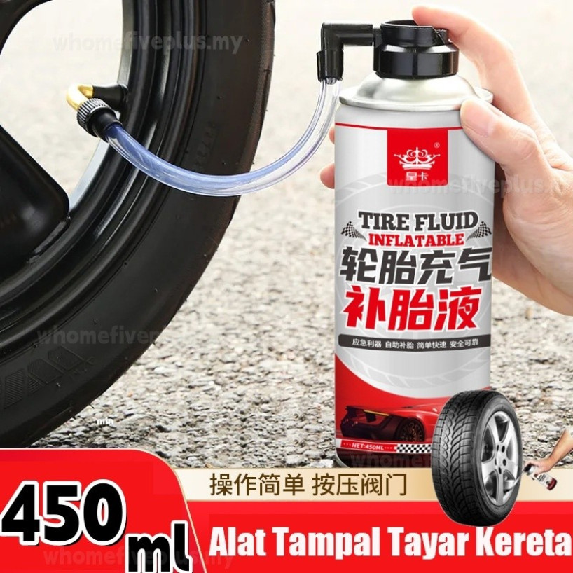 5 Bottles 450ml Tire Sealer Inflator Spray Emergency Repair Tire ...