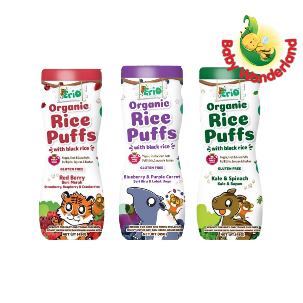 Erio Organic Black Rice Puff (45g) | Shopee Malaysia