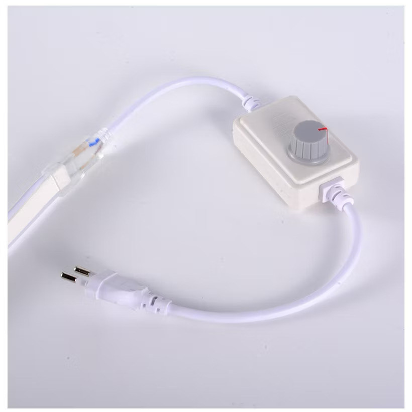 AC220V 2Pin Pin Distance 13.5mm LED Strip Light Dimmer Adapter EU Plug ...