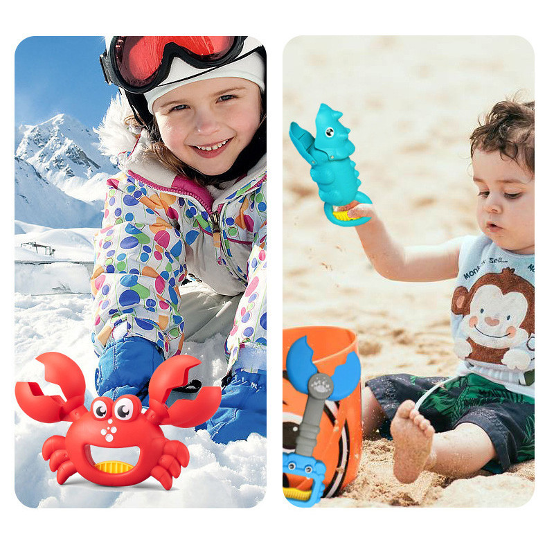 Beach Toys Sand Cutting Robot Arm Grabber Scoop Model Lobster Shark ...