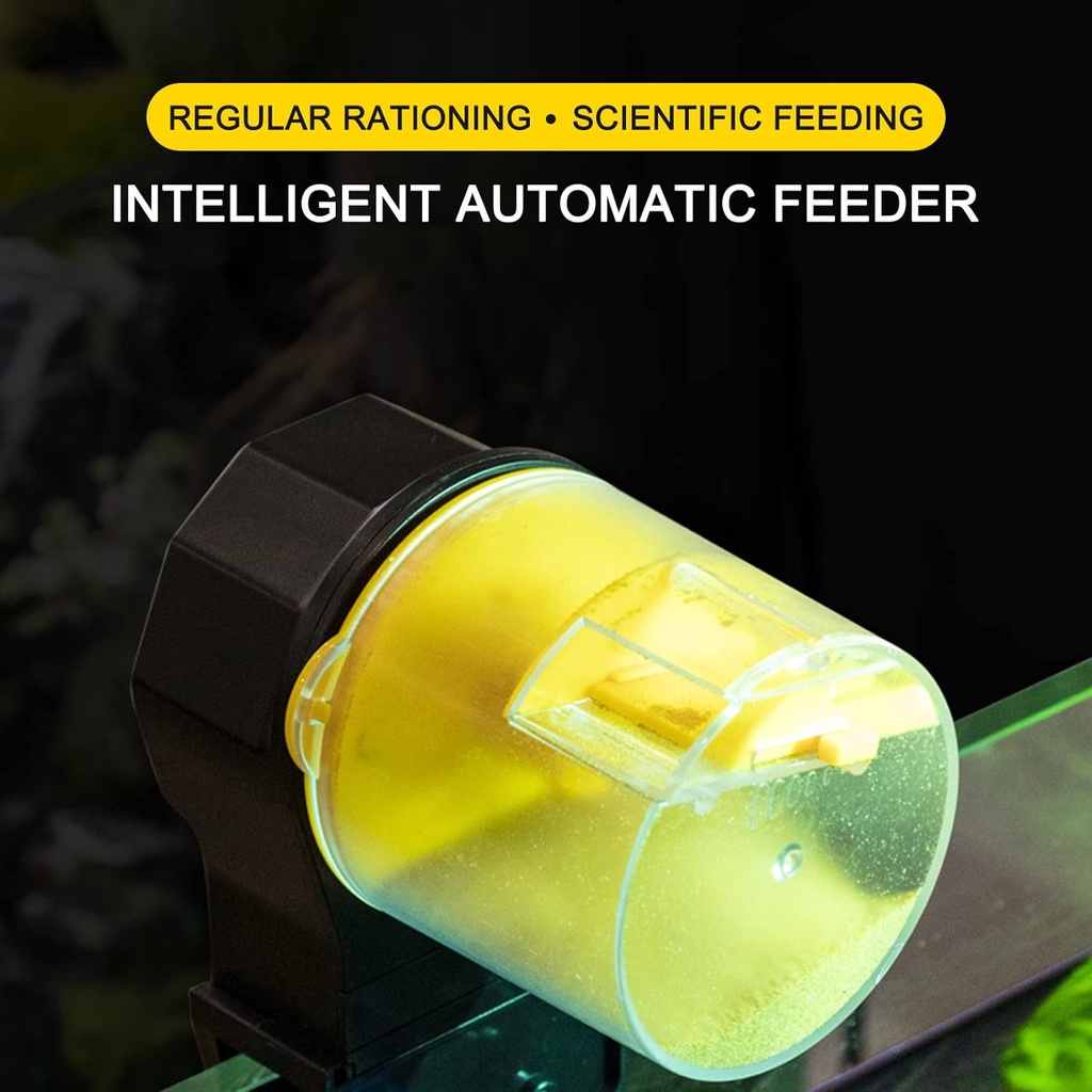 Automatic Fish Feeder Aquarium Goldfish Smart Timing Auto Fish Fee 8/12/24H Smart Feeding ...