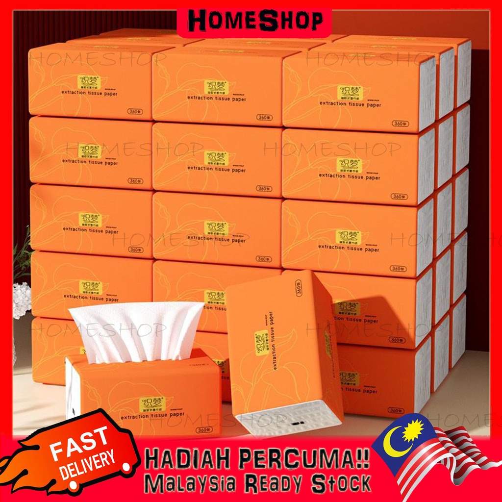 HomeShop 4ply Tissue 20 Packs Tissue Soft Facial Tisu Paper / Kids Tisu ...