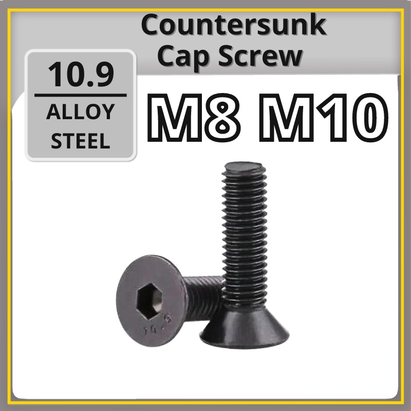 M8 M10 Hex Socket CSK Cap Screw DIN7991 | Alloy Steel Grade 10.9 ...
