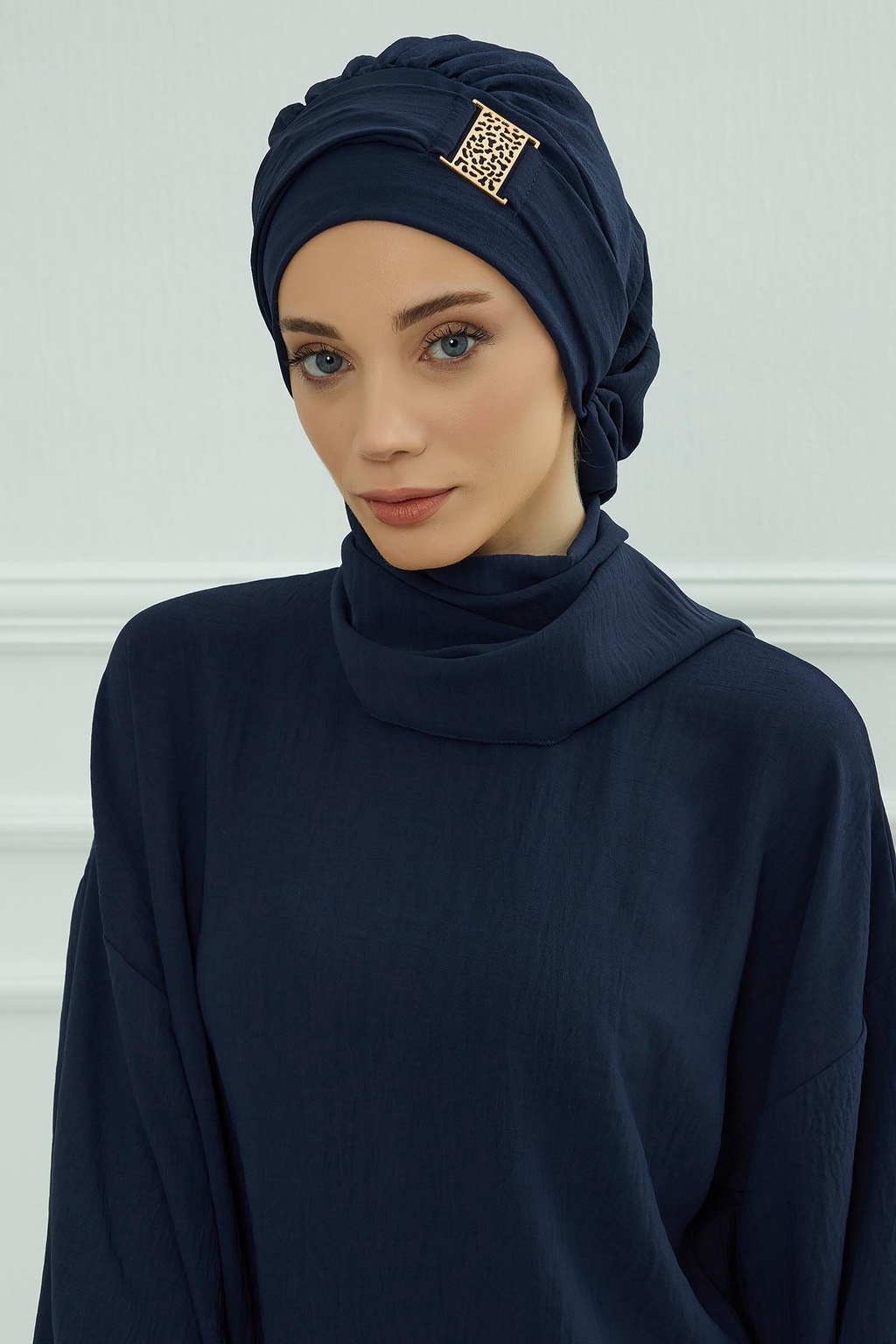 Muslimah Cotton Hijab Instant Turban For Women Fashion Muslim Solid ...