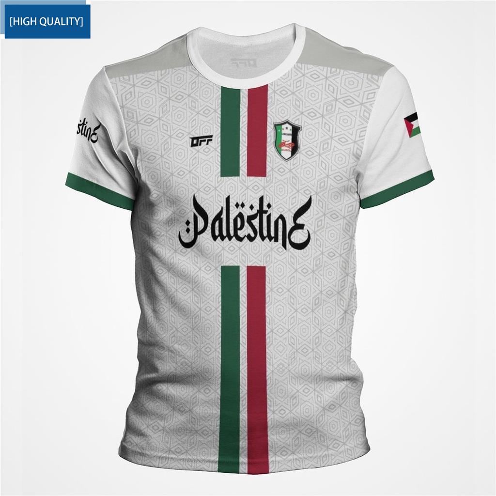 New Design PALESTINE JERSEY SUBLIMATION OFFENSE WHITE JERSI SOCCER ...
