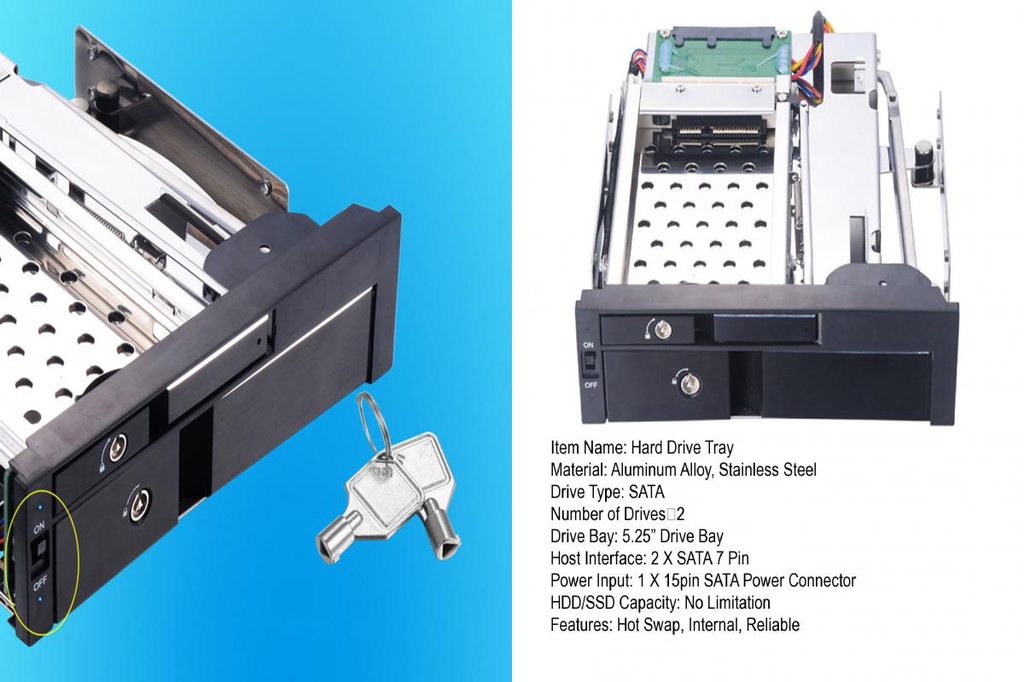 COOD Hot Swap Internal Drive Bay 2.5 3.5 Sata Ssd Hard Drive Tray ...