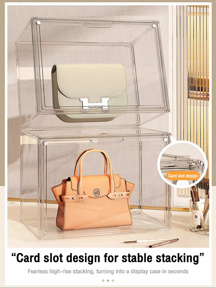 DC Transparent Storage Box Acrylic Display Box Handbag Storage ...