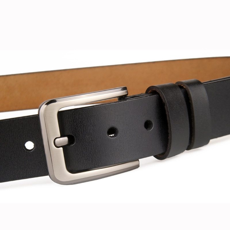 CEXIKA Men's Adjustable Leather Belt - Extended Sizes 130-170cm, Pin ...