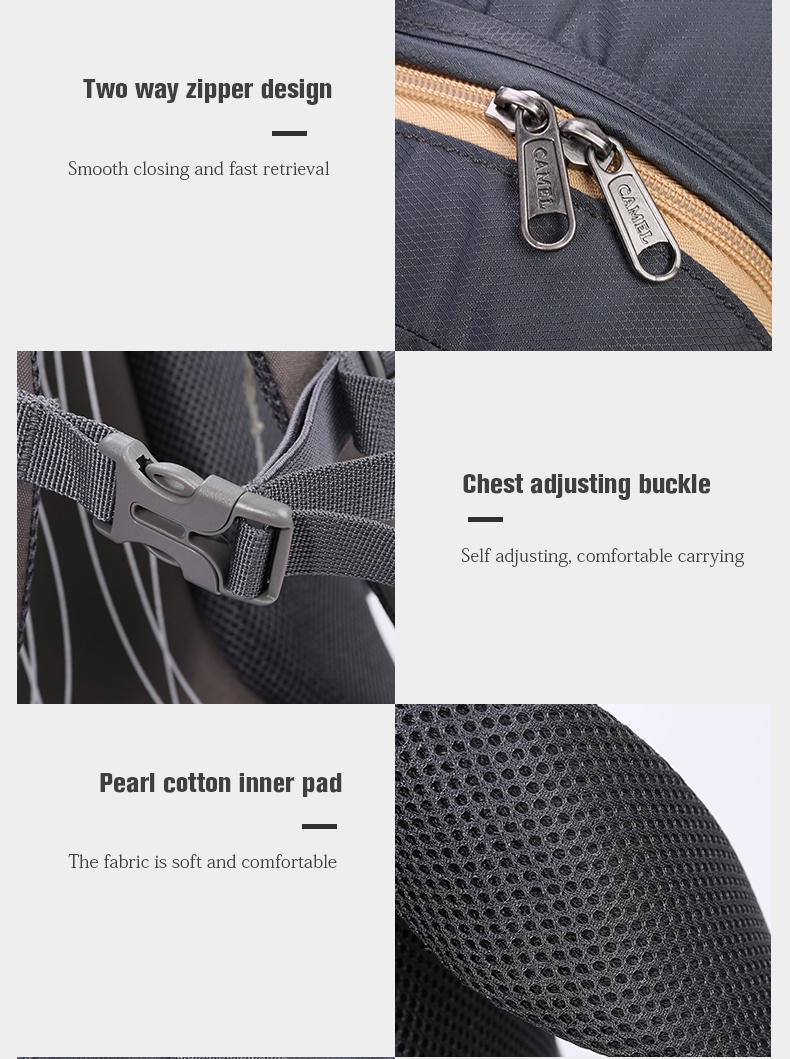 CAMEL CROWN Mountaineering bag 30L outdoor waterproof backpack large-capacity hiking backpack ...