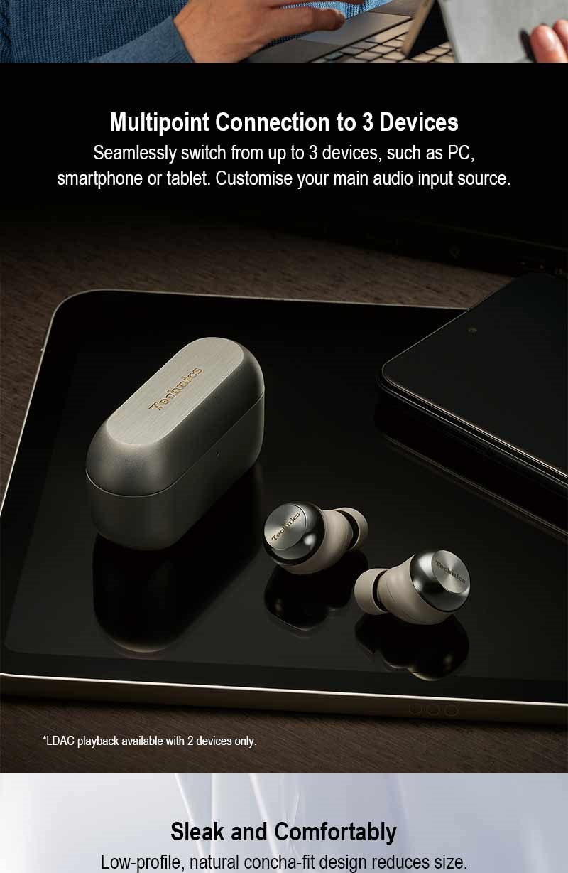 Technics EAH-AZ100E ANC True Wireless Ear Buds TWS IPX4 Water ...