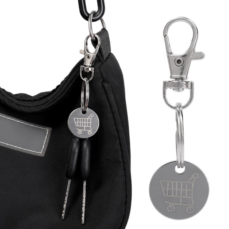 Shopping Cart Tokens Keychain Supermarket Trolley Token Universal ...
