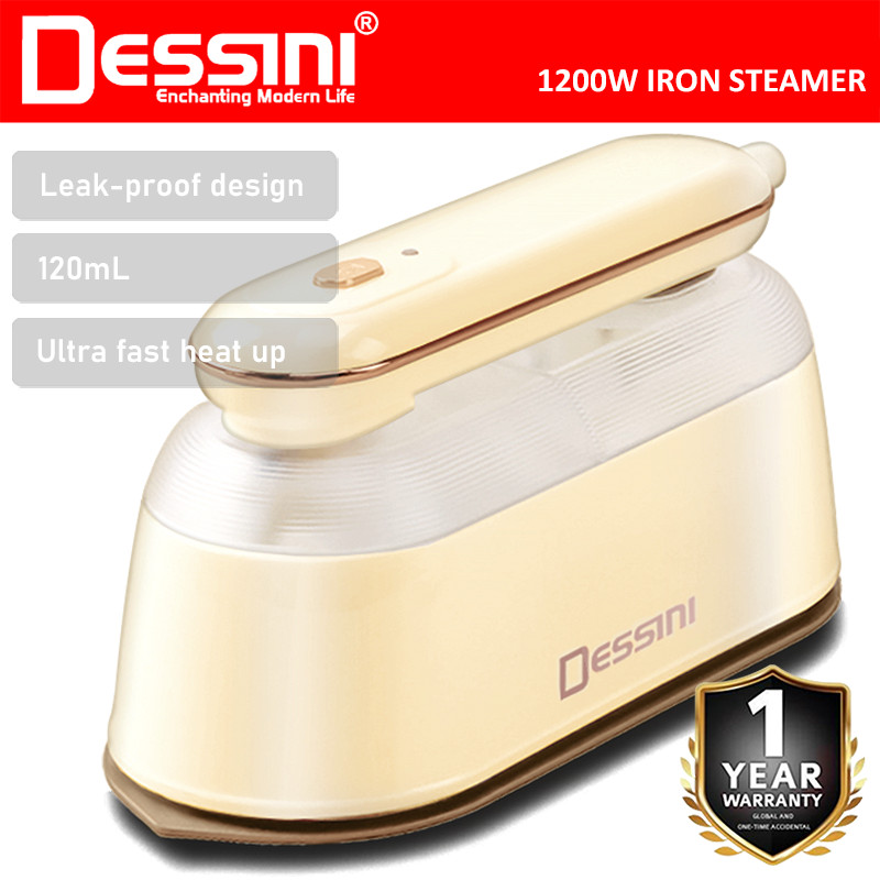 DESSINI ITALY 1200W Electric Ceramic Soleplate Garment Steam Iron ...