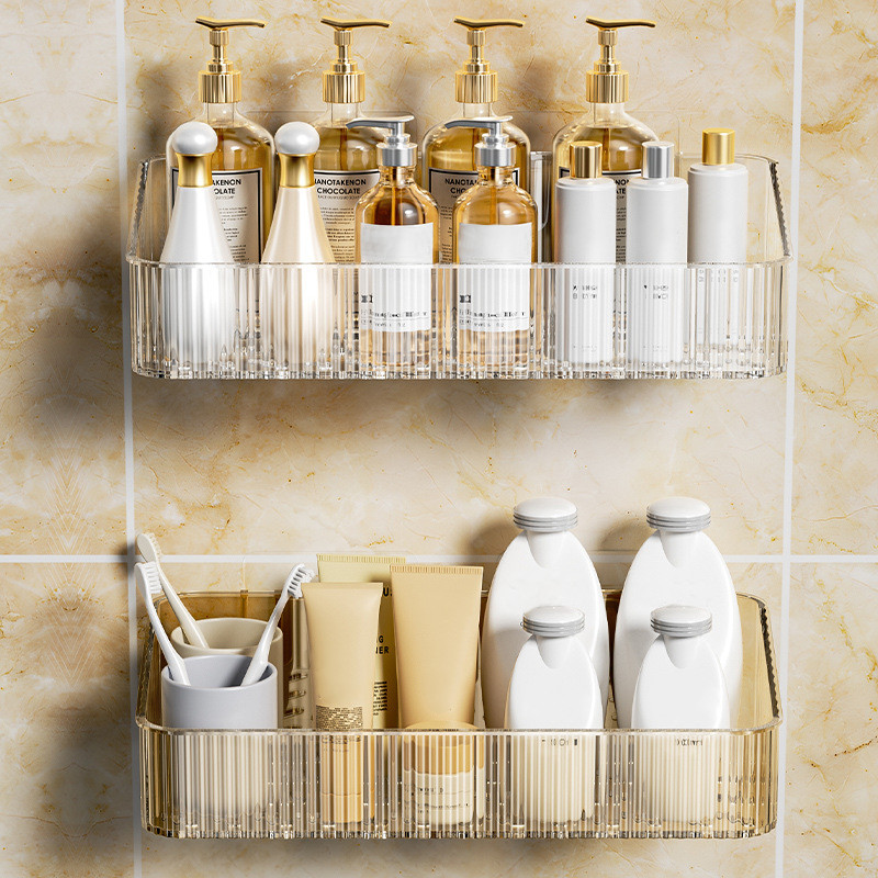 Wall Mounted Bathroom Storage Shelf Household Toiletries Organizer ...