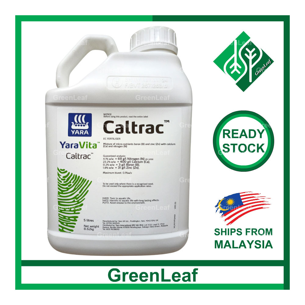 YaraVita Caltrac 5L Yara Liquid Foliar Fertilizer Fertiliser Baja Air ...