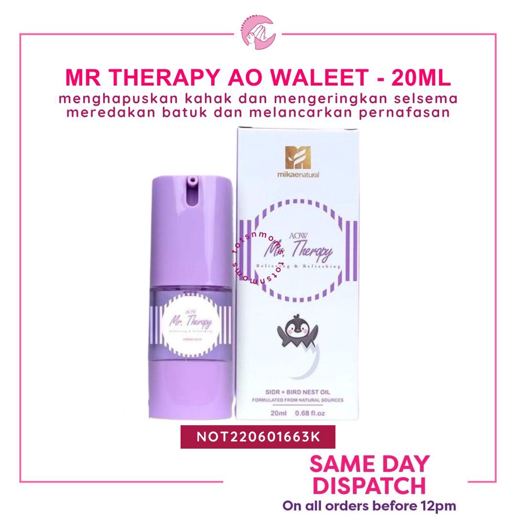 Minyak AOW Therapy AO Wallet Original HQ | Minyak Baby Batuk dan Kahak ...