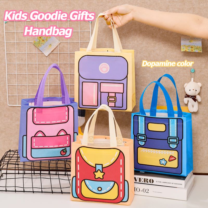 Children's Birthday Goodie Gifts Bag Cartoon Nonwoven Snack Candy Lunch ...