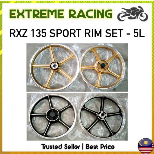 Standard - RXZ 135 Sport Rim Set GTO 5L 5 Leg 5 Kaki Sportrim 140x18 ...