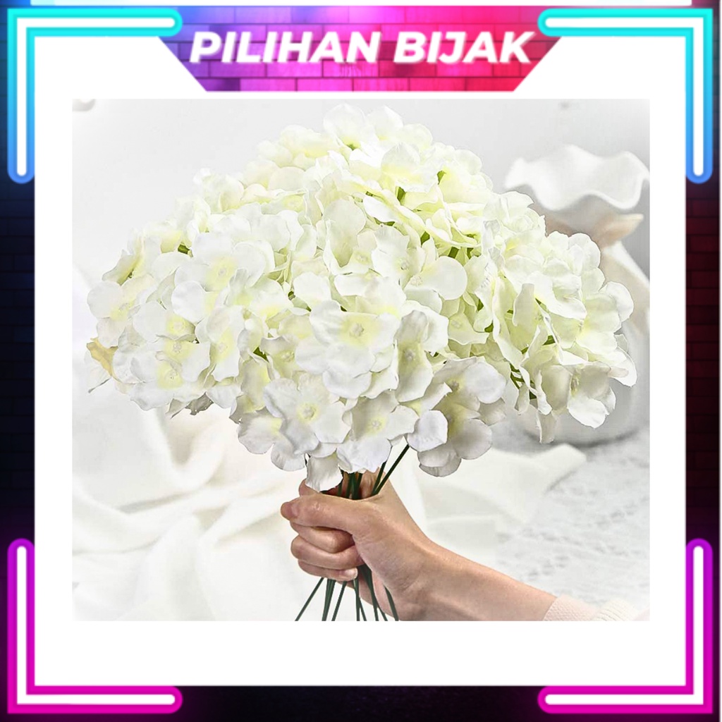 Artificial Hydrangea Hand Bouquet Hydrangea Bunga Daisy Bunga Hiasan ...