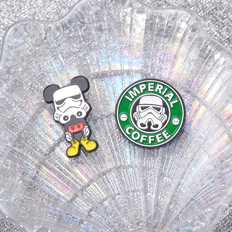 Star Wars Movie Peripheral Cartoon Brooch Robot Imperial Stormtrooper ...